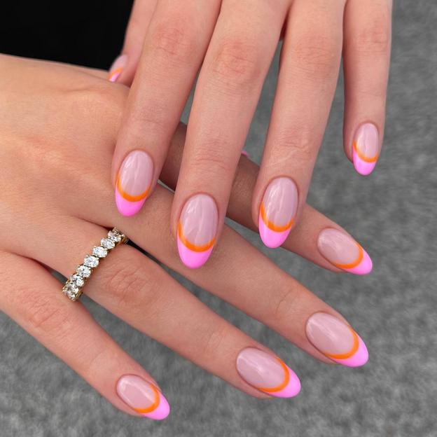 Ideas de manicura francesa doble para llevar la tendencia de uñas que ...